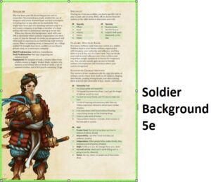 Soldier Background 5e | DnD & 5th Edition D&d (2024)