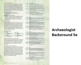Archaeologist Background 5e | DnD - 5th Edition D&d (2021)