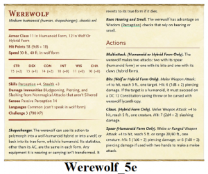 Werewolf 5e | Dnd - D&D 5th Edition (2021)
